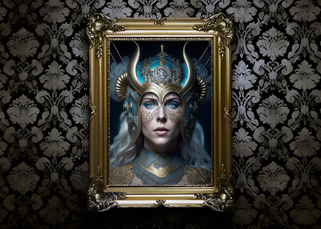 Brunhild, Norse Mythology Valkyrie, Shieldmaiden Goddess Art Print ...