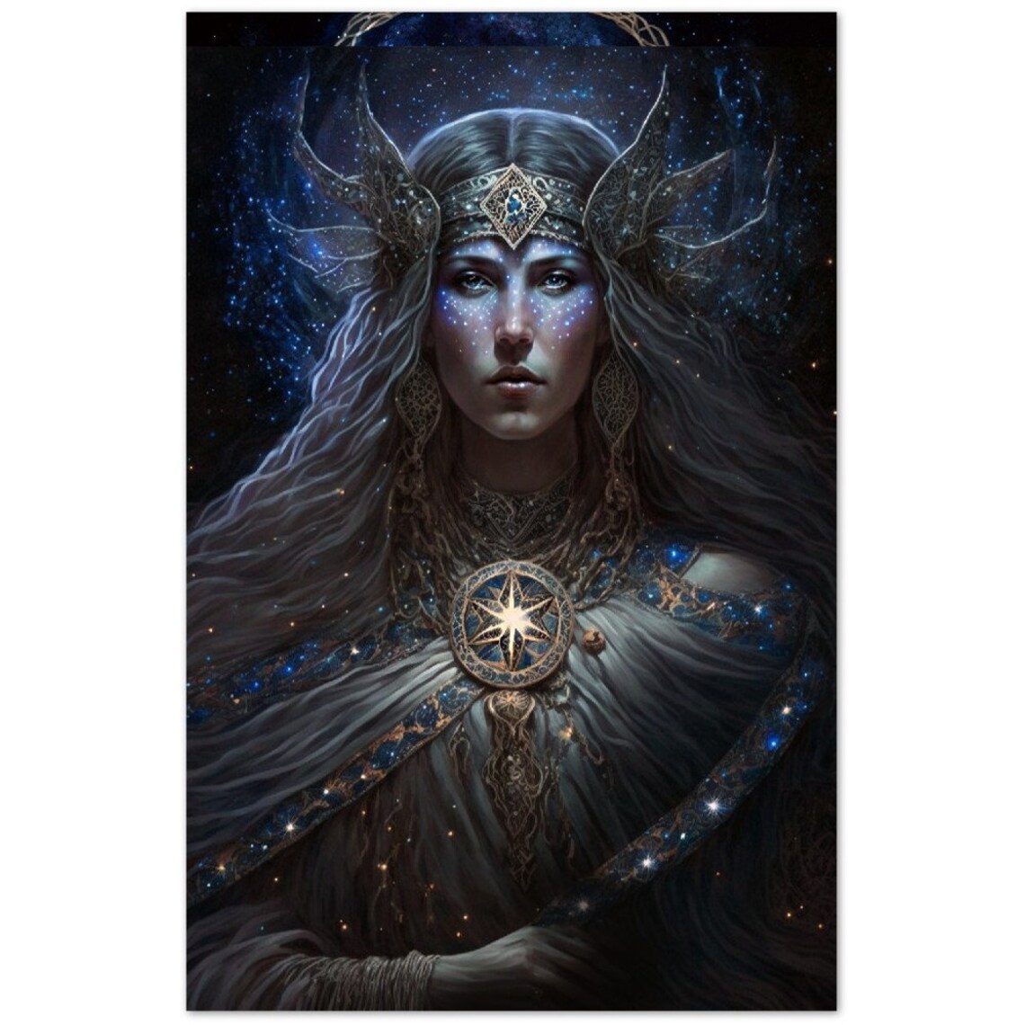 Arianrhod (II), Welsh Goddess of Weaving the Cosmic Pattern Art ...