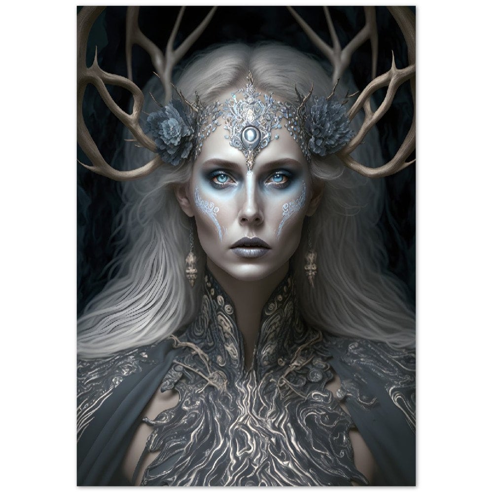 Morana, Slavic Goddess of Death and Winter Wall Art, Dark Goddess of ...