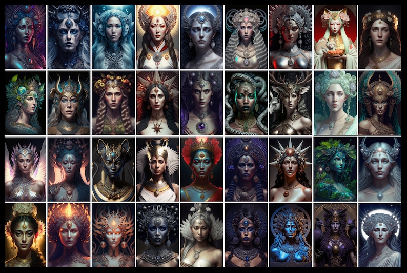 Inari Okami Japanese Goddess of Rice and Foxes Wall Art - Etsy