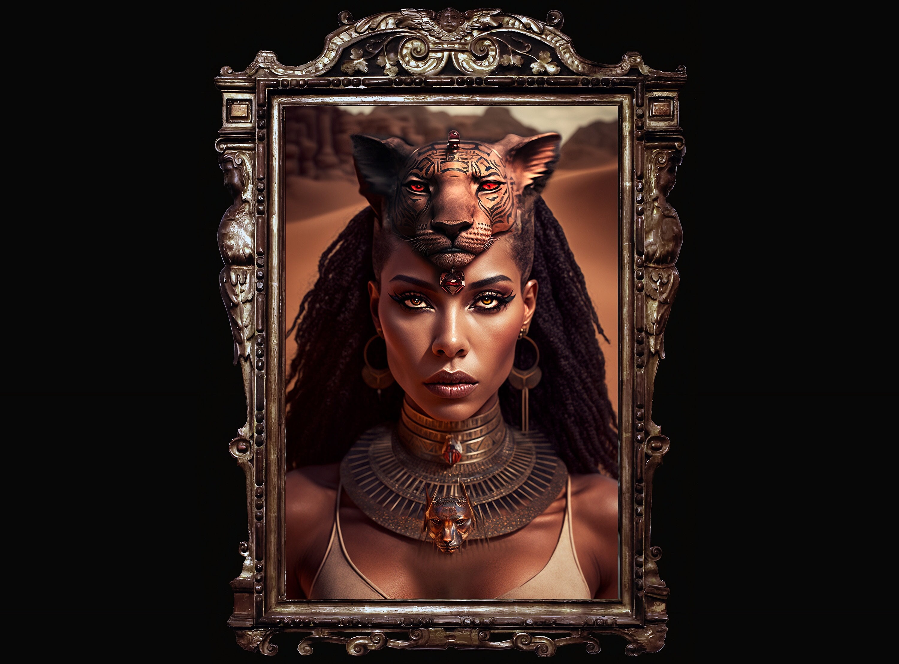 Sekhmet, Egyptian Lion Goddess of War, Sekhmet Art Print, Sekhmet Poster, Egyptian Mythology ...