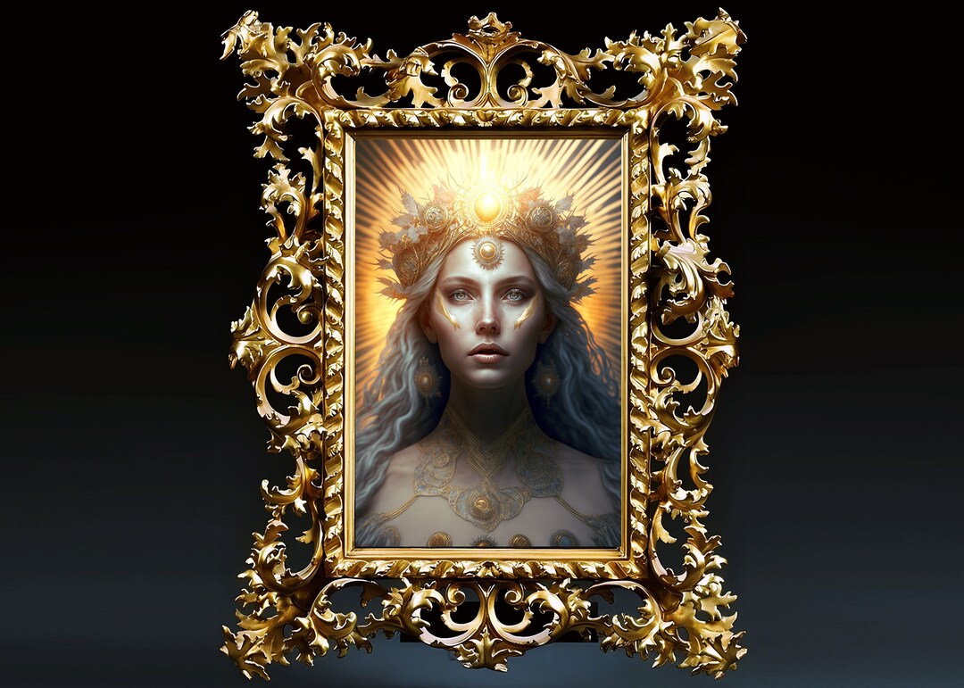 Sól, Norse Goddess of the Sun Wall Art, Sol Art Print, Sun God Poster ...