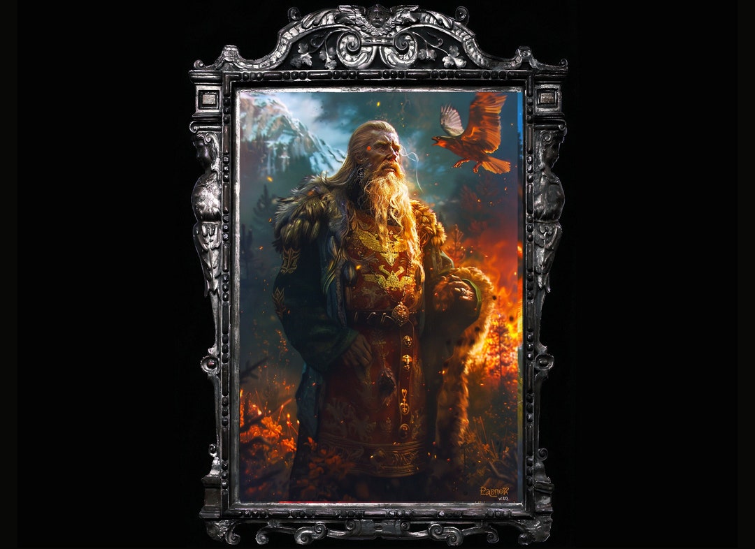 Svarog Slavic God of Fire and Blacksmithing, Czech God, Slavic ...
