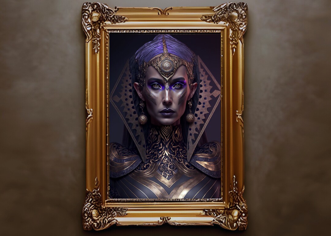 Annunitum, Mesopotamian Goddess of War Wall Art, Iconic Goddess Art ...