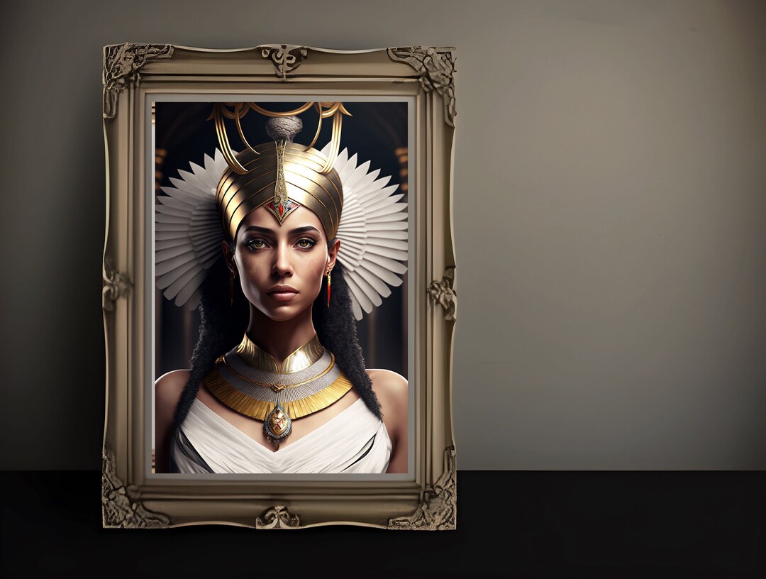 Maat, Egyptian Goddess of Justice Wall Art, Beautiful Goddess Art Print ...