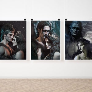 Hades and Persephone, Greek Mythology Lovers Art Print, God of the ...