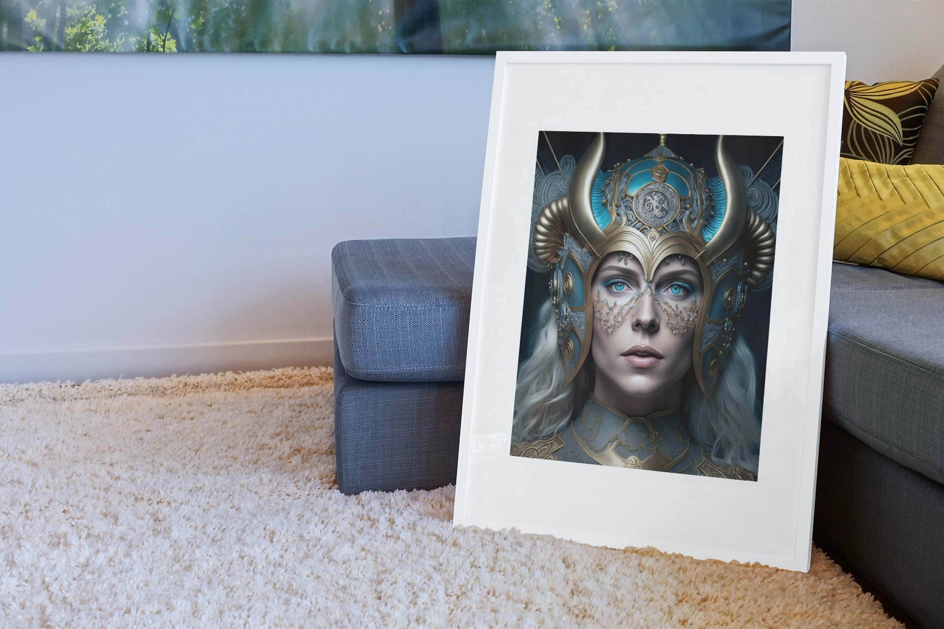 Brunhild, Norse Mythology Valkyrie, Shieldmaiden Goddess Art Print ...
