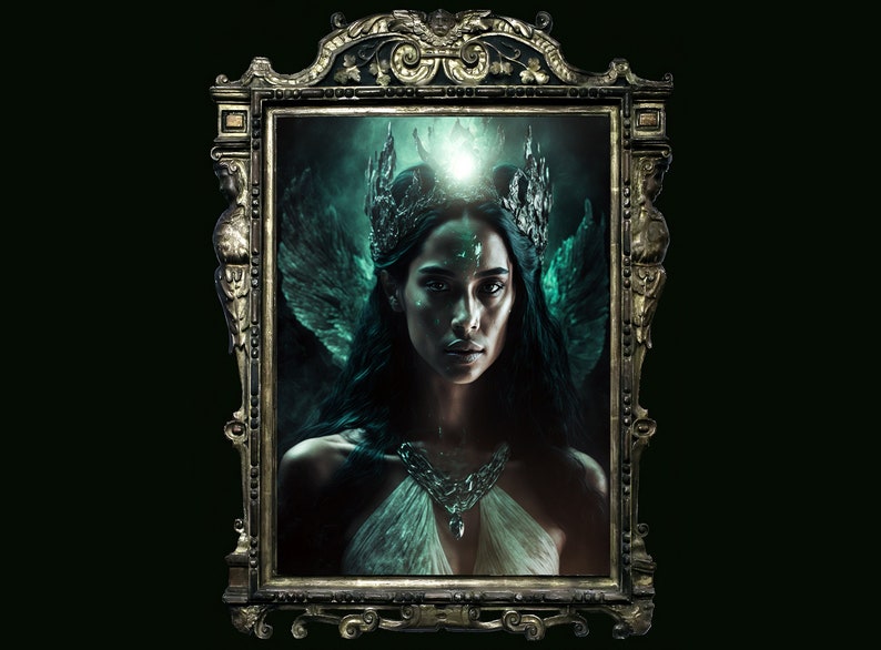 Melinoe, Greek Goddess of Nightmares and Madness Wall Art, Melinoë Art ...