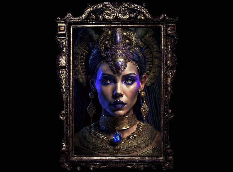 Nephthys Poster, Egyptian Goddess of Death Art Print - Etsy