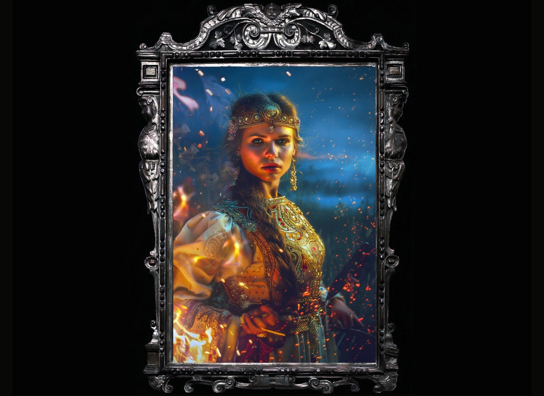 Lada, Slavic Goddess of Love, Joy, Beauty Art Print, Goddess of the ...