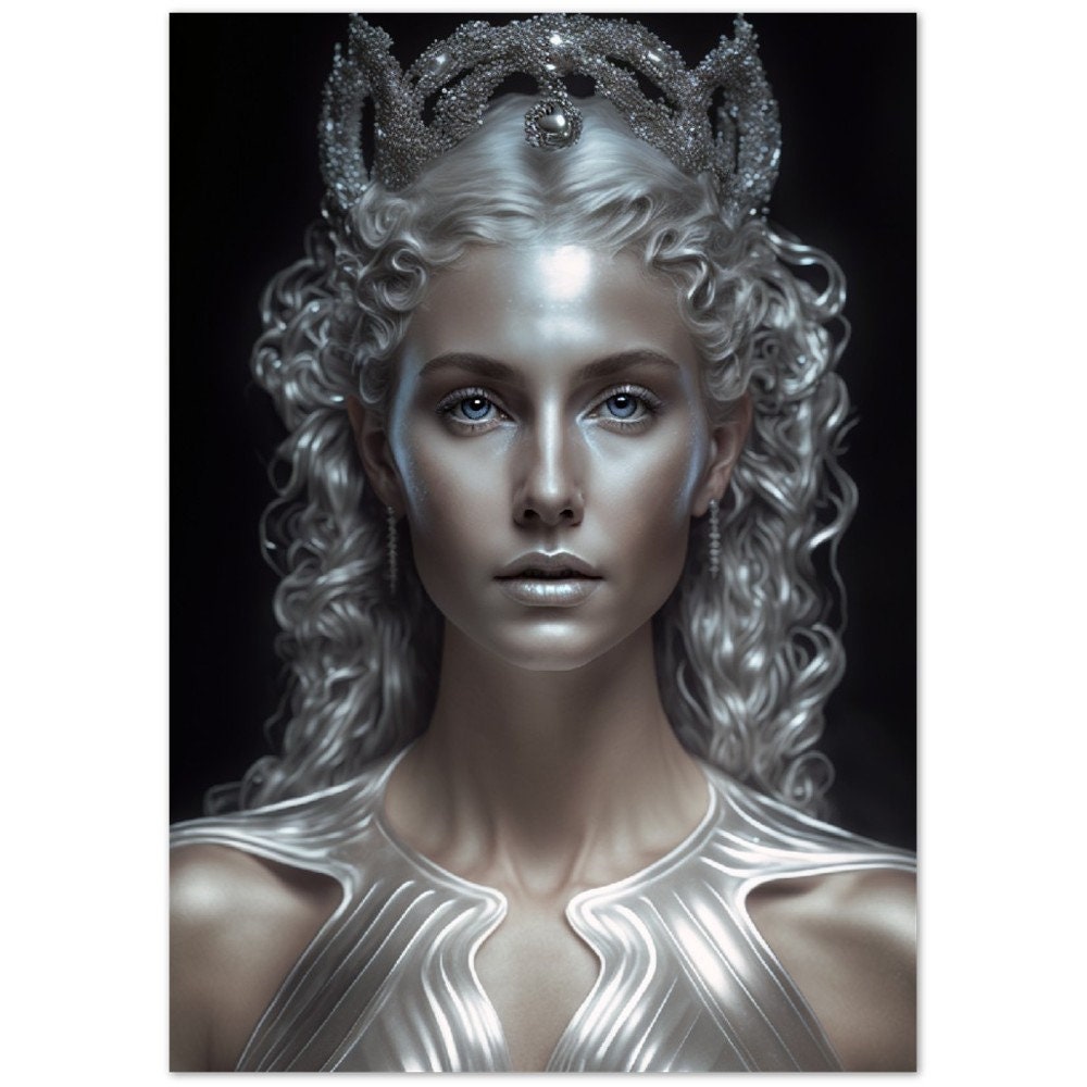 Chione Greek Goddess of Snow Art Print Greek Mythology Gods - Etsy ...