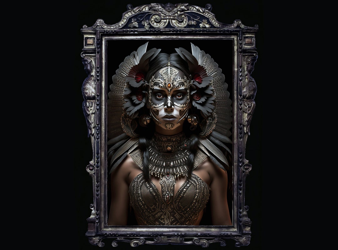 Itzpapalotl, Aztec Warrior Goddess Art, Skeletal Butterfly, Dark Deity ...