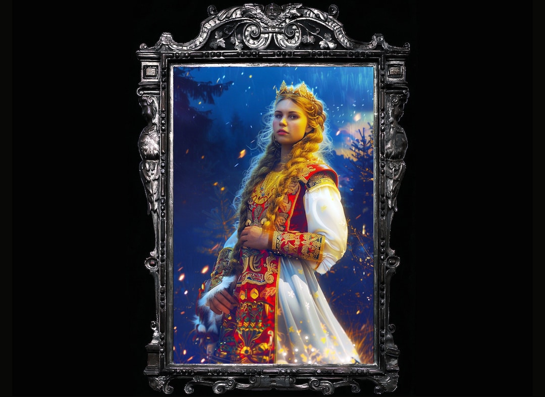 Zvezda, Slavic Goddess of Stars and Night Sky Art Print, Traditional ...