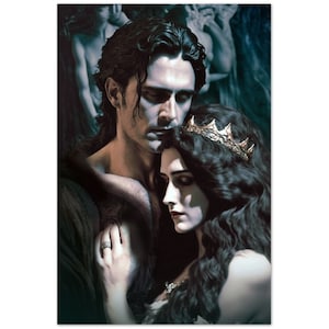 Hades and Persephone, Greek Mythology Lovers Art Print, God of the Underworld Poster, Famous ...