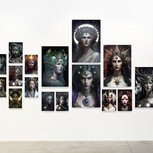 Sol - Norse Goddess of the Sun Wall Art, Solar Goddess Poster ...