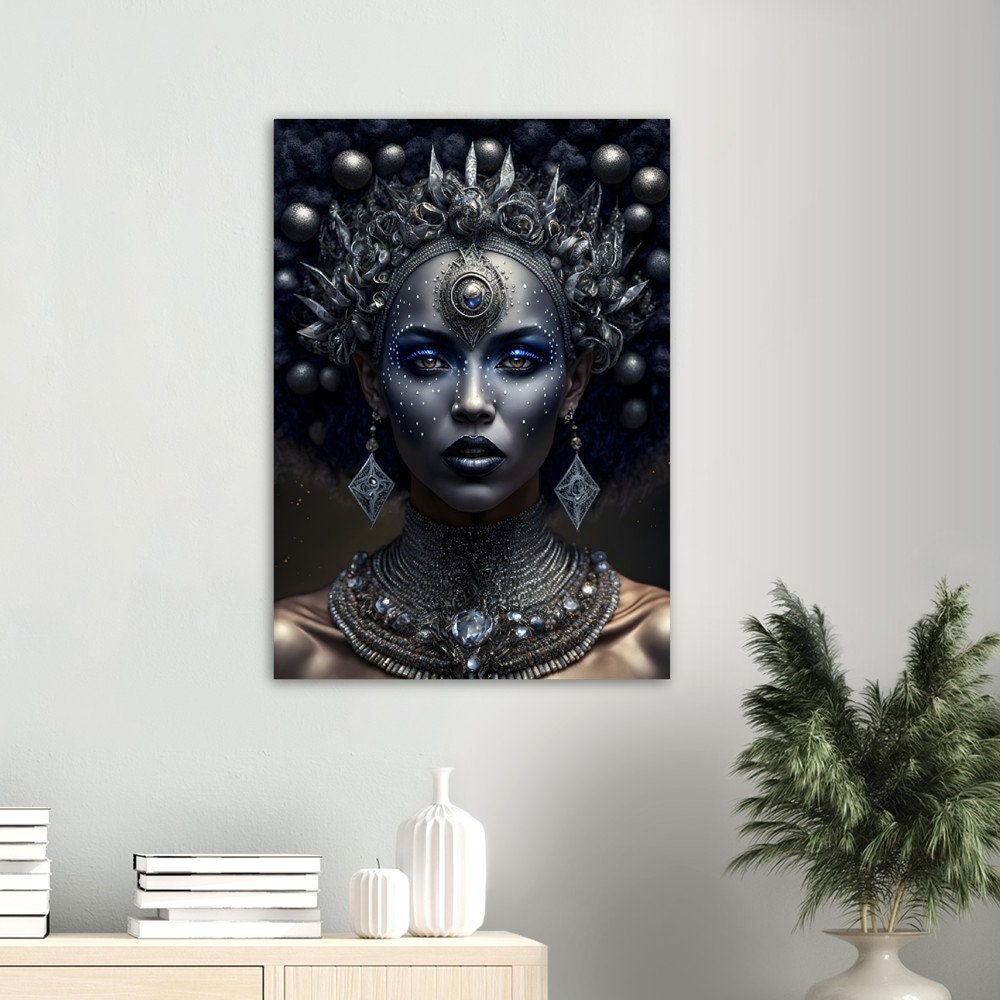 Nut Egyptian Goddess Art Print, Dark Sky Mythology Poster - Etsy