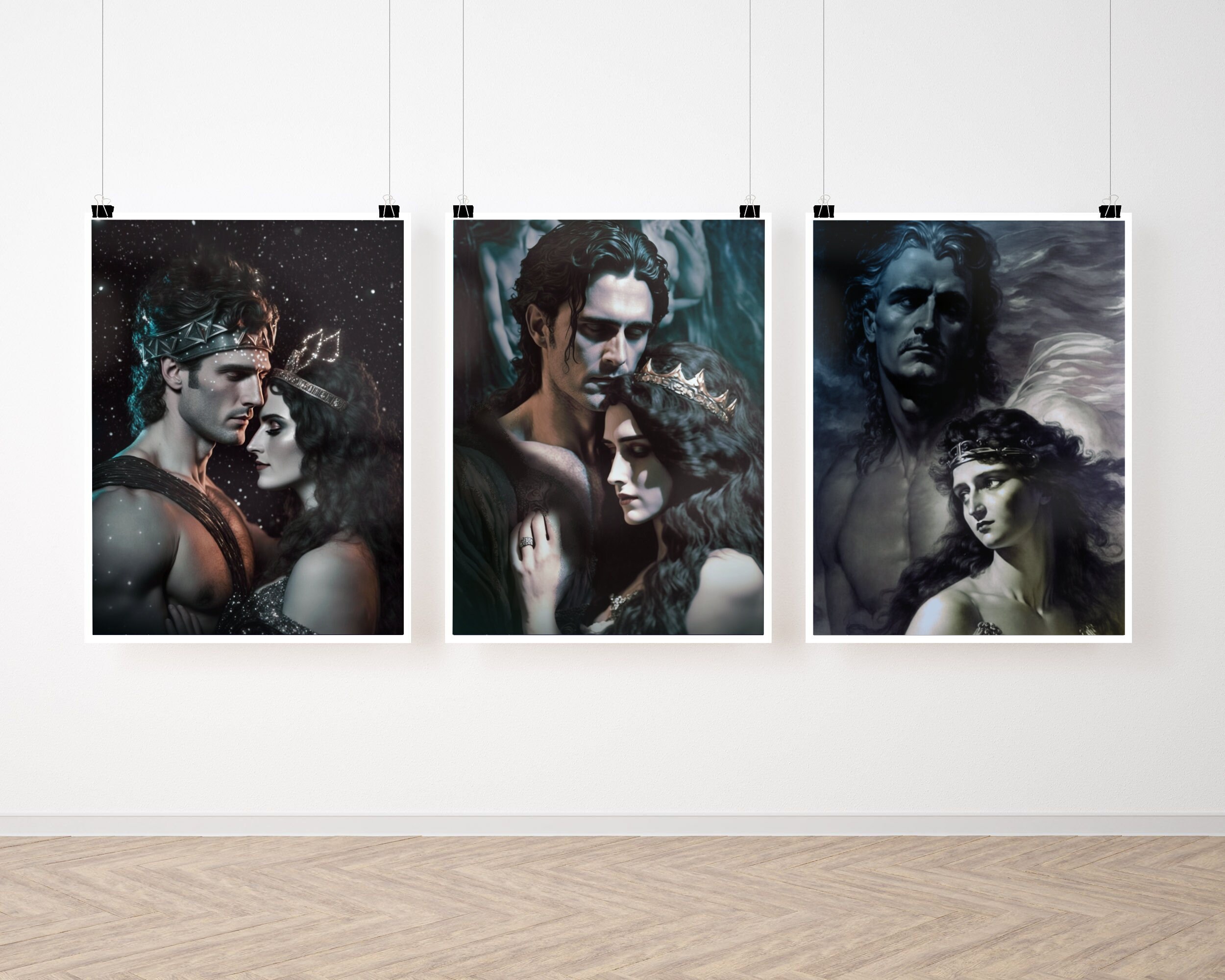 Nyx and Erebus Greek Mythology Lovers Art Print God of - Etsy