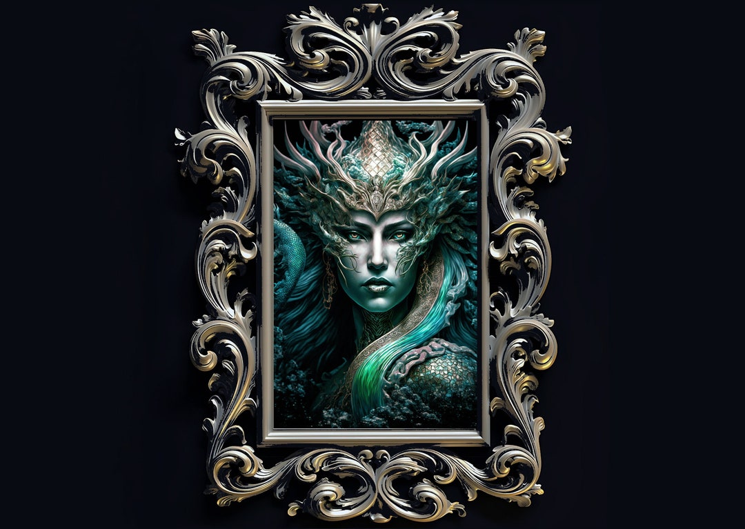 Tiamat, Mesopotamian Goddess of Sea Anf Chaos, Dark Goddess Poster ...