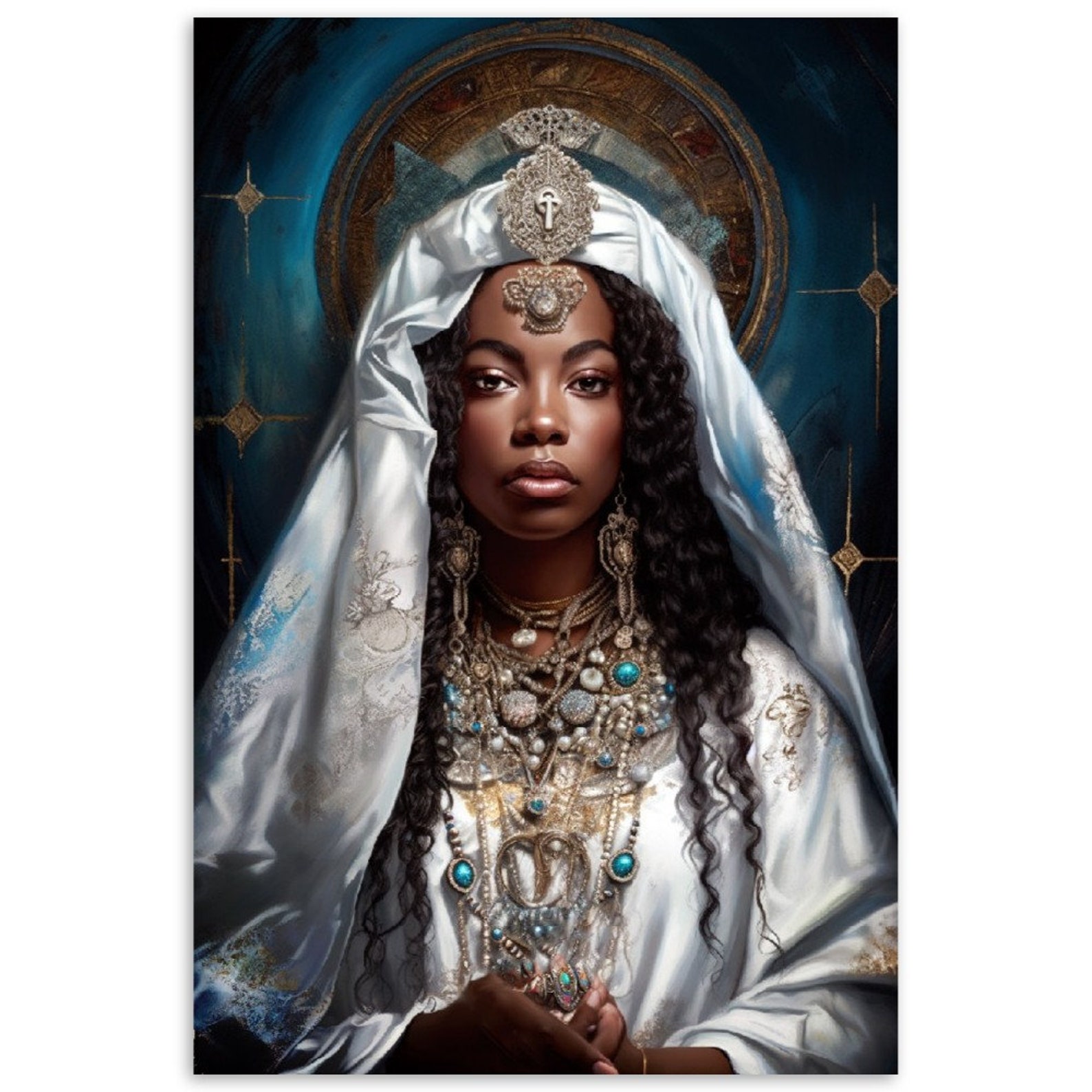 Erzulie Balianne Voodoo Goddess of Love Wall Art Voodoo - Etsy