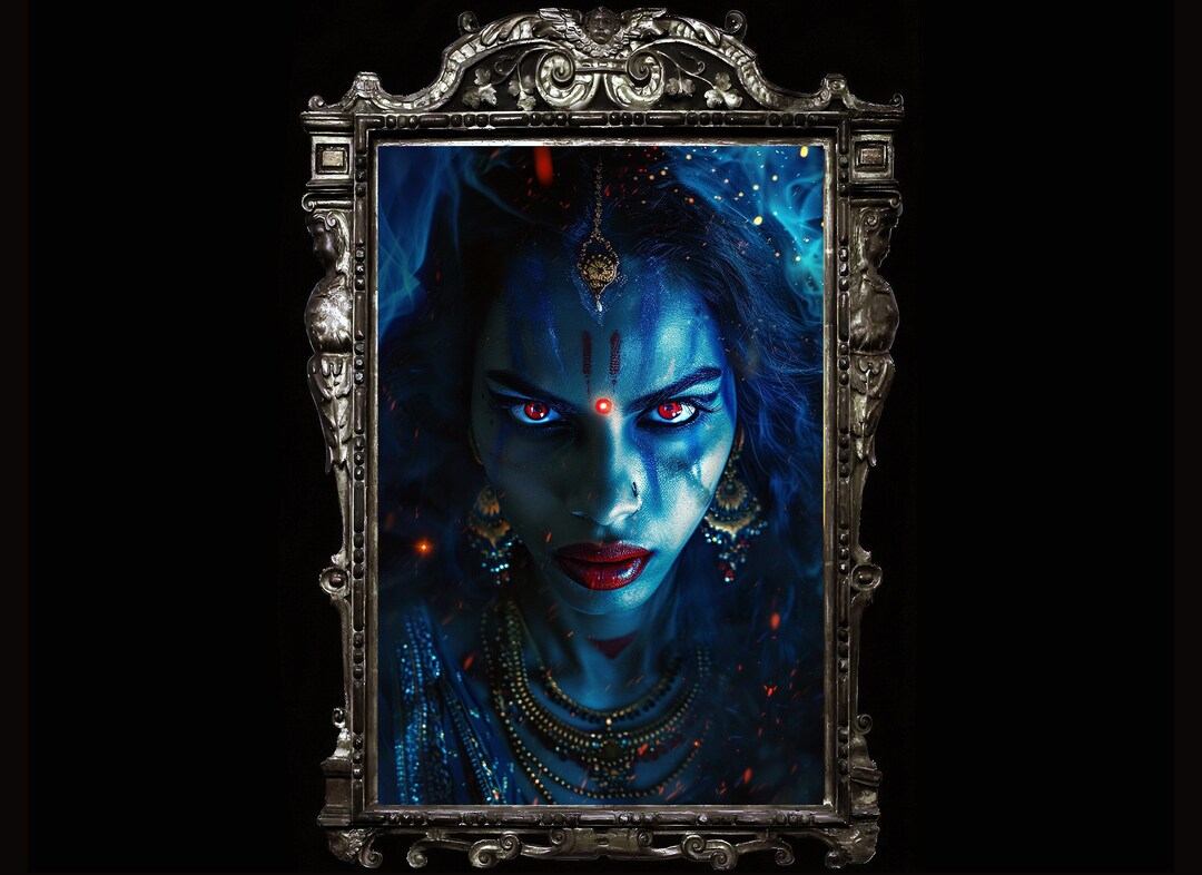 Kali, Hindu Goddess of Darkness, Death and Destruction Wall Art, Kalika ...