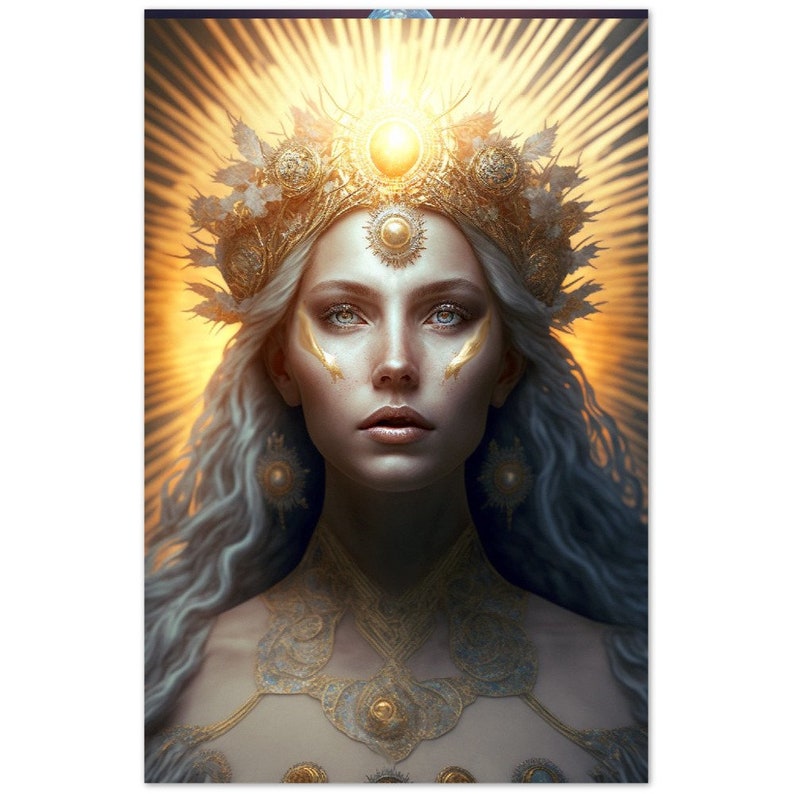 Sol Norse Goddess Art Print, Solar Deity Mythology Poster - Etsy