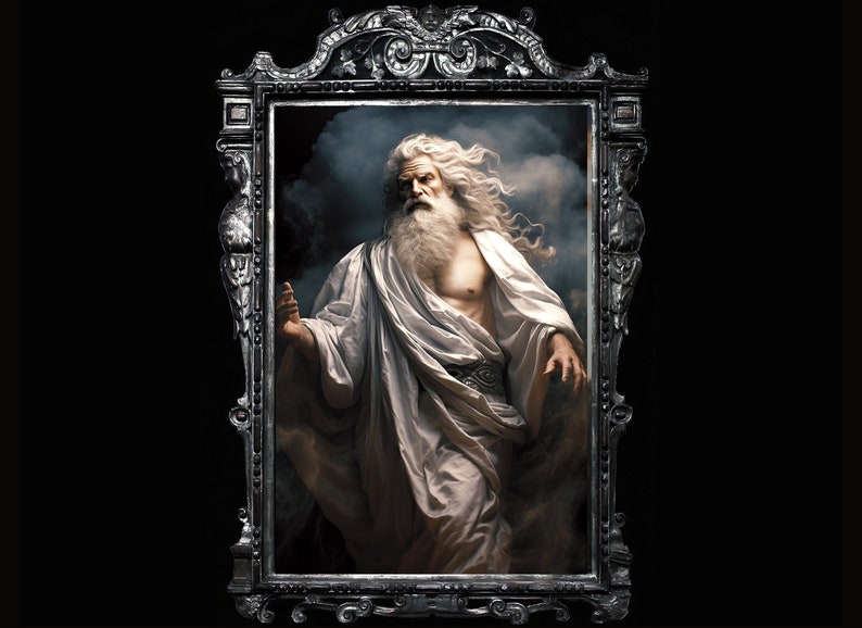 Zeus Greek God of the Sky and Thunder, Mythical Poster, Supreme God ...