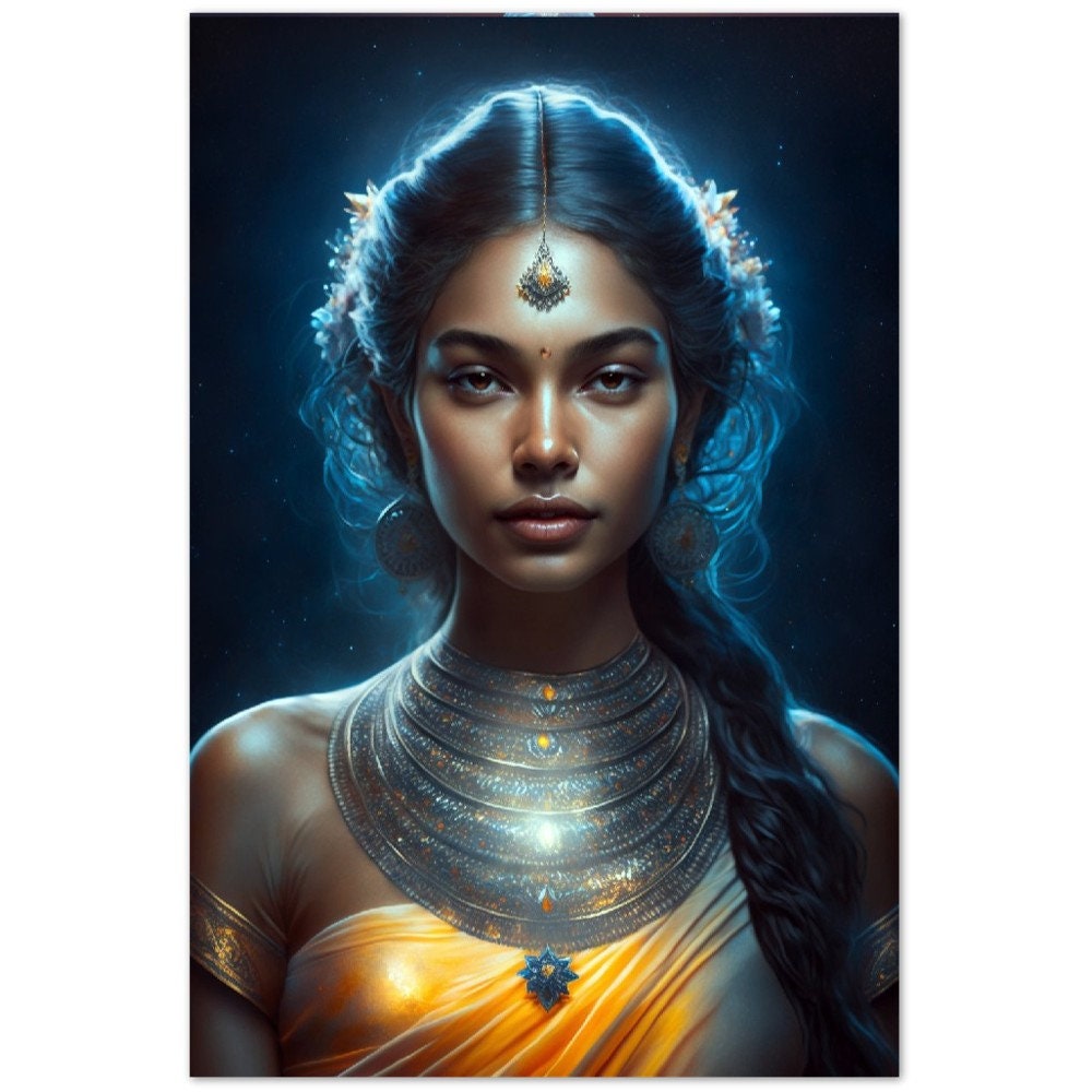 Shakti Hindu Goddess of the Divine Feminine Wall Art Adi - Etsy Australia