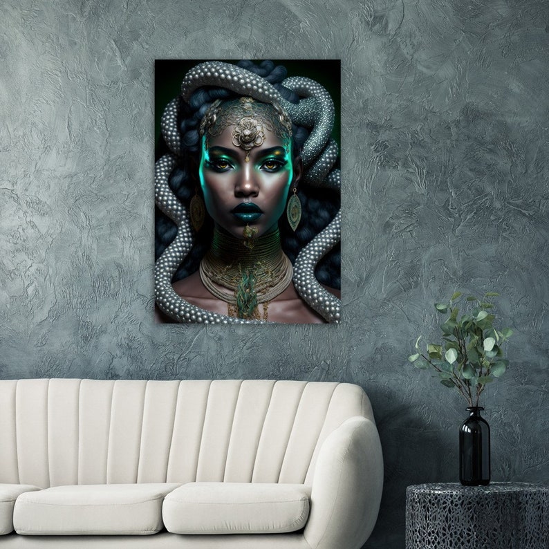 Ayida-wedo Art Print, Haitian Fertility Goddess, Snake Goddess Decor - Etsy