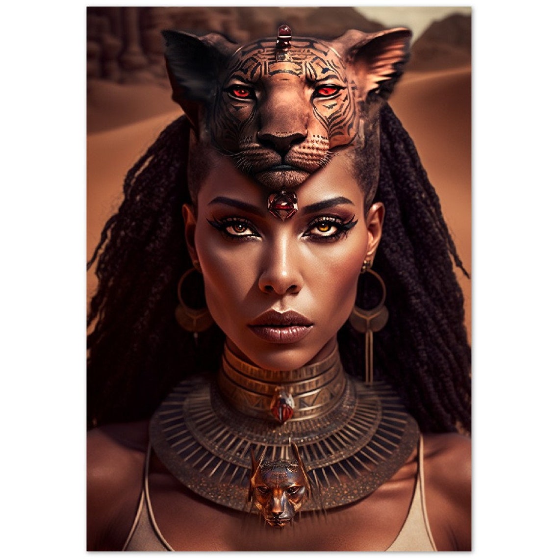 Sekhmet, Egyptian Lion Goddess of War, Sekhmet Art Print, Sekhmet ...