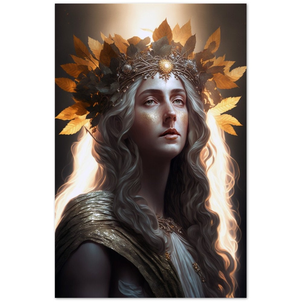 Demeter Greek Goddess of Harvest Wall Art Demeter Art Print - Etsy