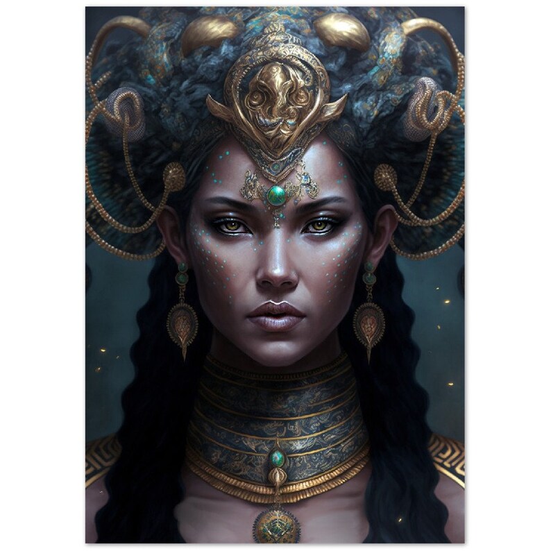 Ixchel Mayan Goddess of the Moon and Medicine Wall Art - Etsy