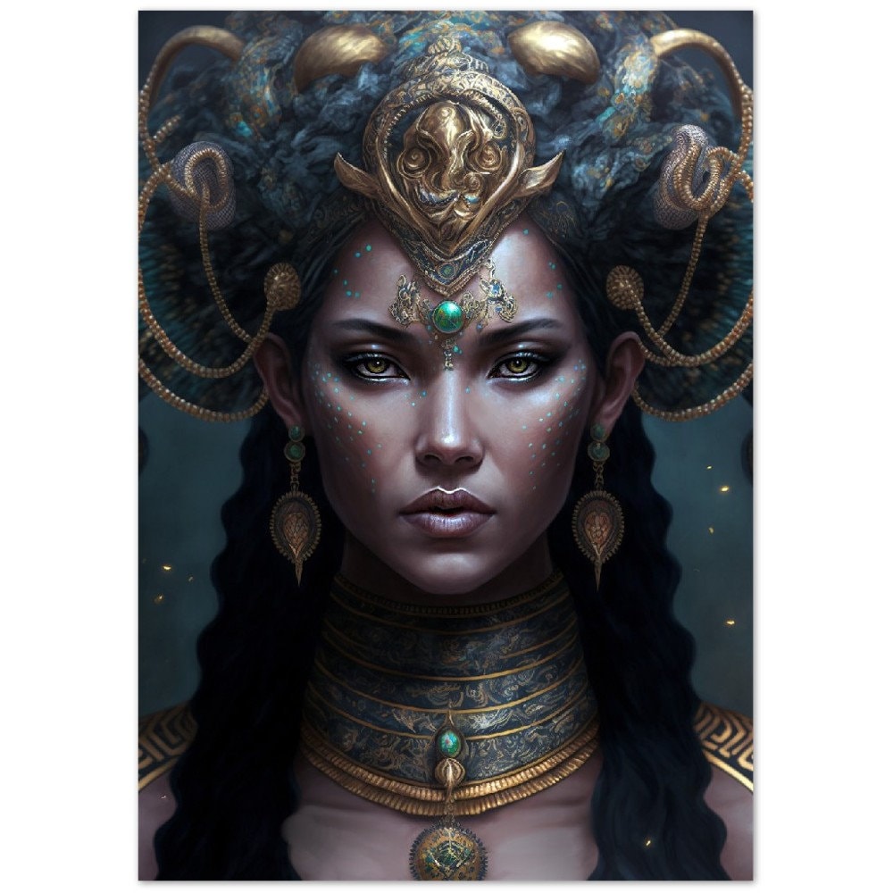 Ixchel Mayan Goddess of the Moon and Medicine Wall Art - Etsy