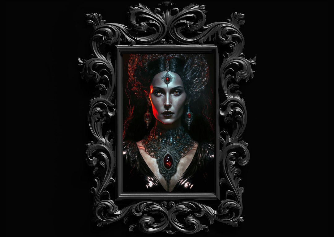 Lilith, Jewish Mythology Dark Goddess, Sumerian Female Demon Wall Art ...