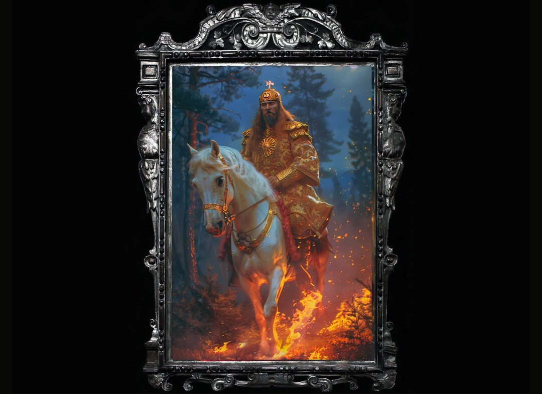 Radegast - Slavic God on a Flaming White Horse, Czech God Radegast ...