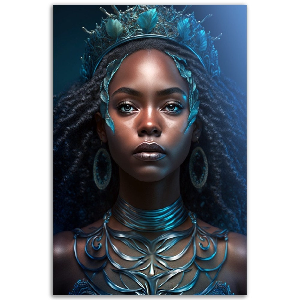 Yemaya Yoruba Ocean Goddess of the Sea Wall Art Beautiful - Etsy