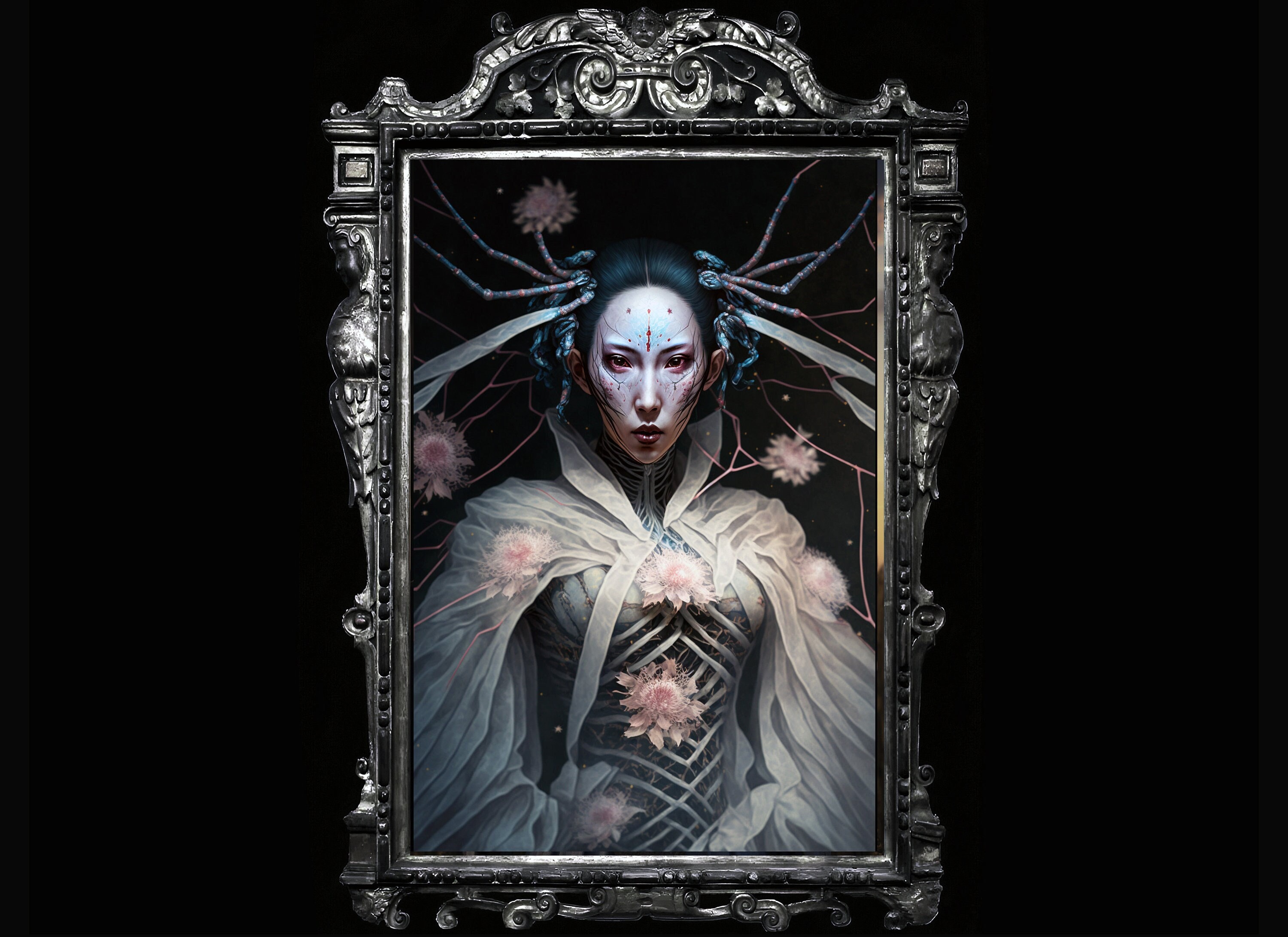 Jorogumo Japanese Female Yokai Wall Art Yokai Poster - Etsy UK