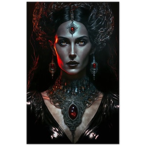 Lilith, Jewish Mythology Dark Goddess, Sumerian Female Demon Wall Art ...