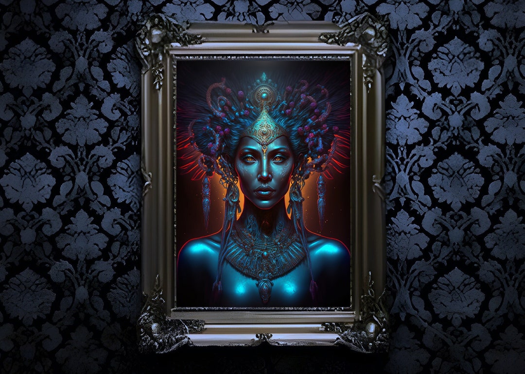 Mamu, Goddess of Dreams Art Print, Mesopotamian Goddess Wall Art ...