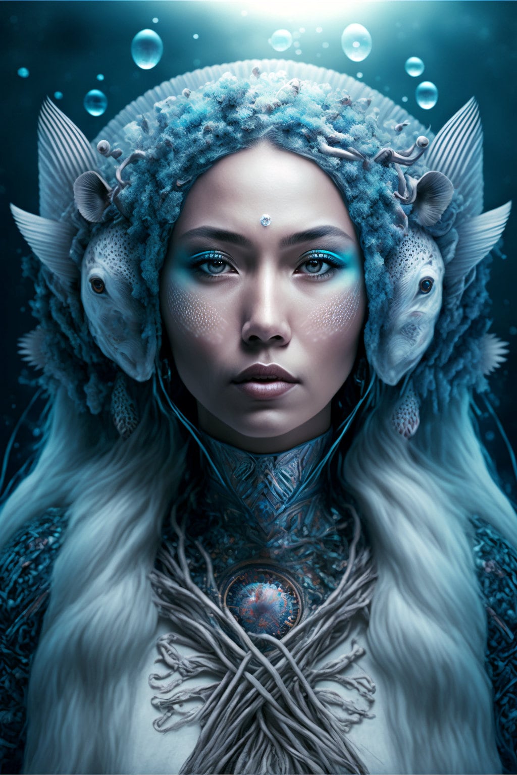 Ocean Goddesses Set of 3 Prints - Yemaya, Tiamat, Sedna; Goddess of the ...