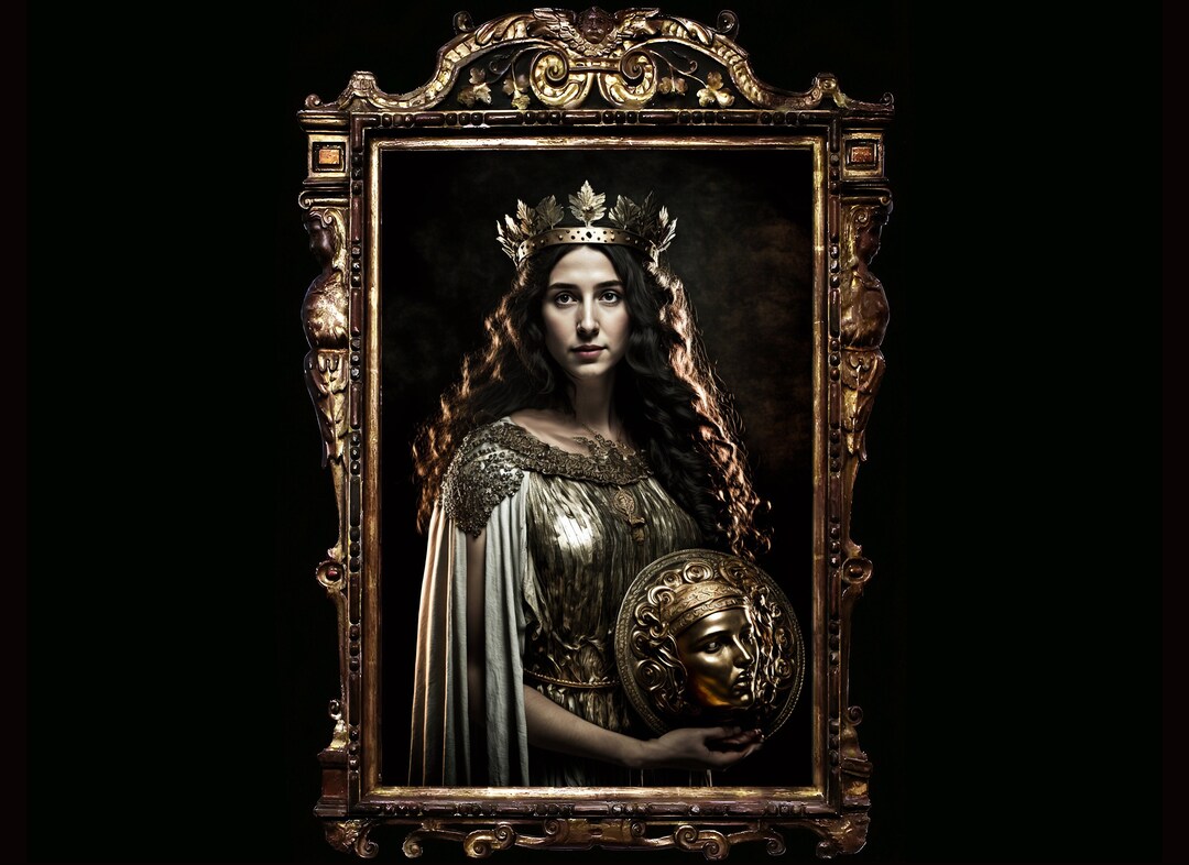 Minerva, Roman Goddess of Wisdom and the Arts Wall Art, Minerva Art ...