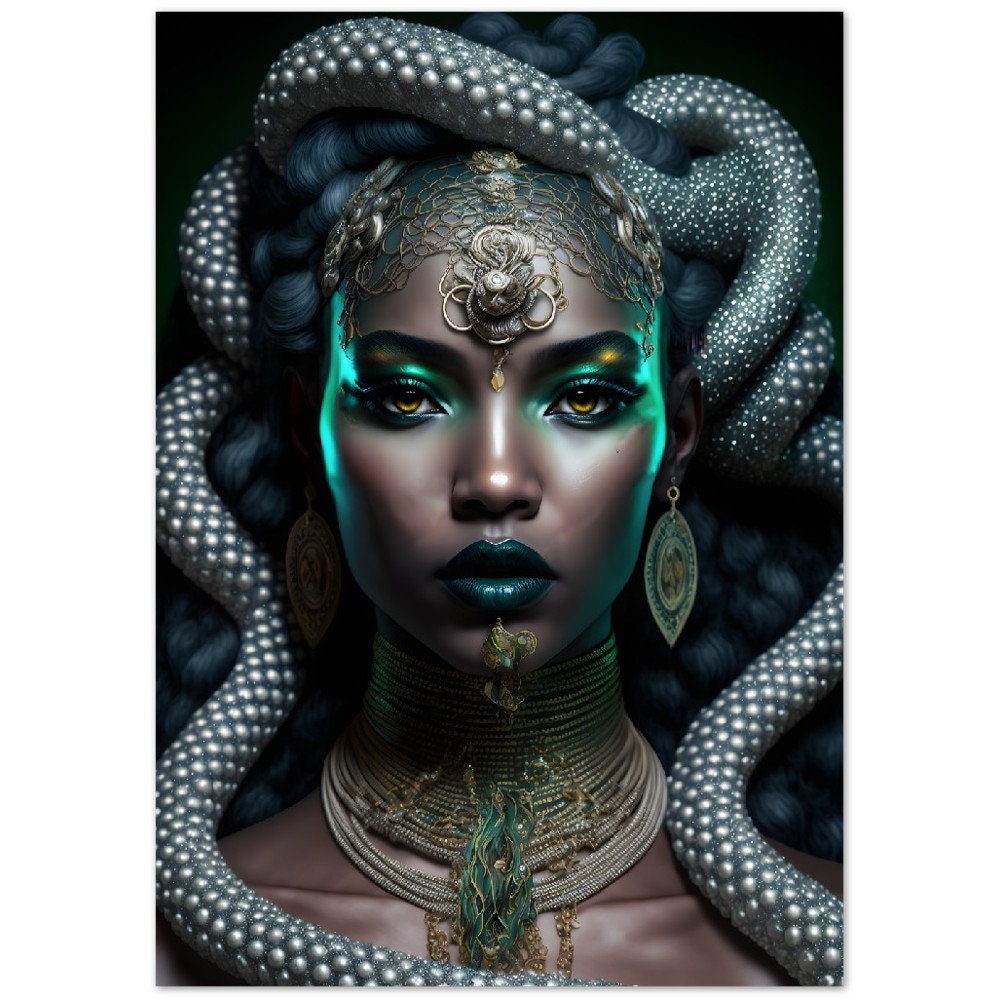 Ayida-wedo African Goddess Art Print Haitan Goddess of - Etsy