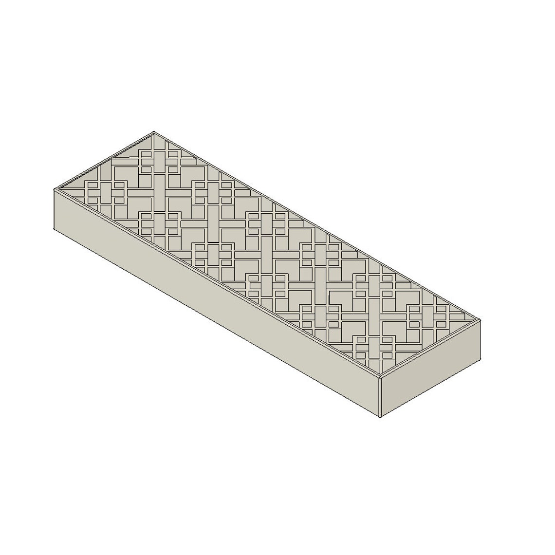 Knife Scale STL File for 3D Printer, Diagonal Squares Design, Digital ...