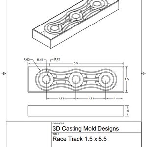 Knife Scale STL File for 3D Printer, Racetrack Design, Digital ...
