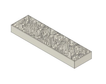 Knife Scale STL File for 3D Printer, Herringbone Design, Digital ...