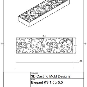 Knife Scale STL File for 3D Printer, Elegant Design, Digital & Instant ...
