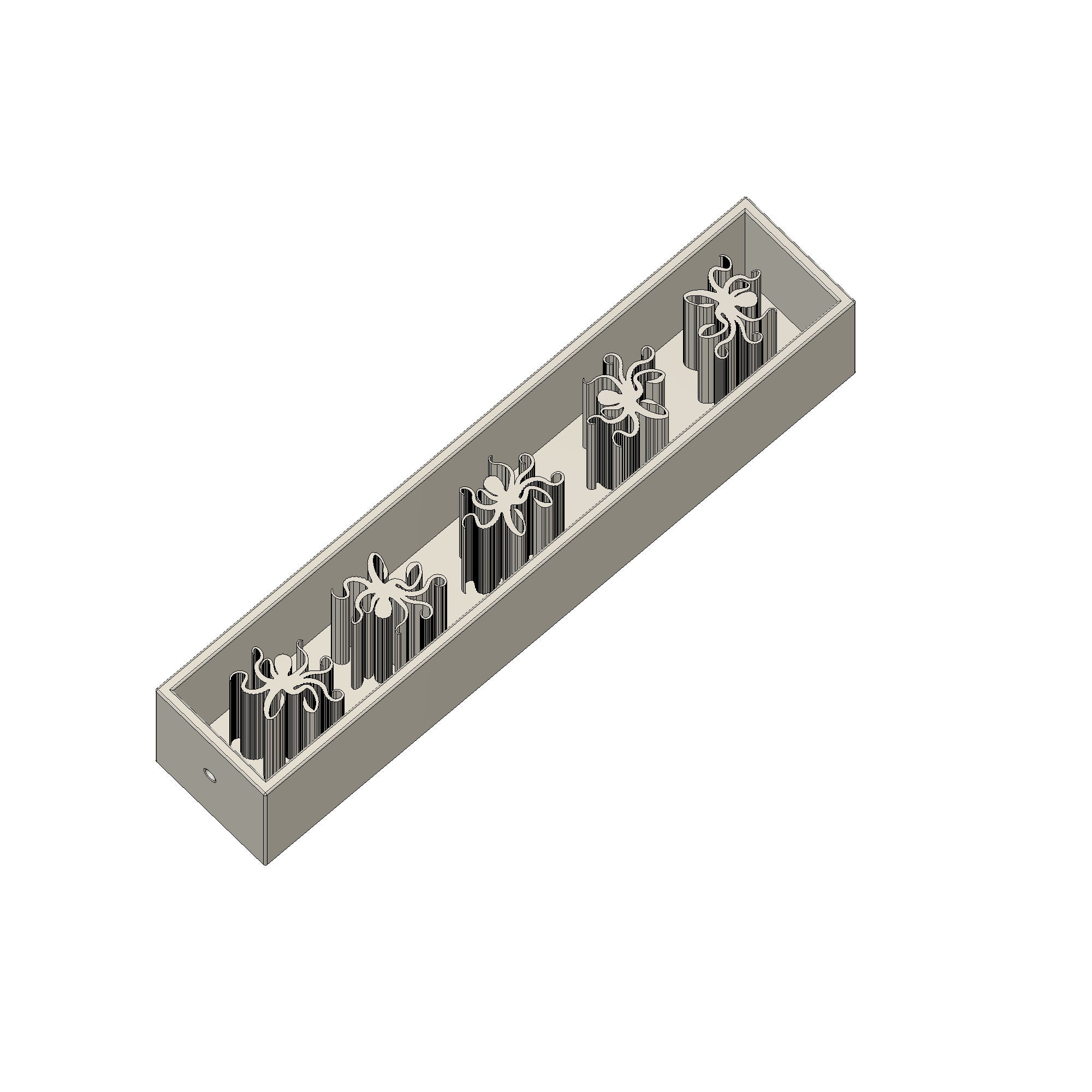 5 Inch Pen Blank, Octopus Design, STL File for 3D Printer, Digital ...