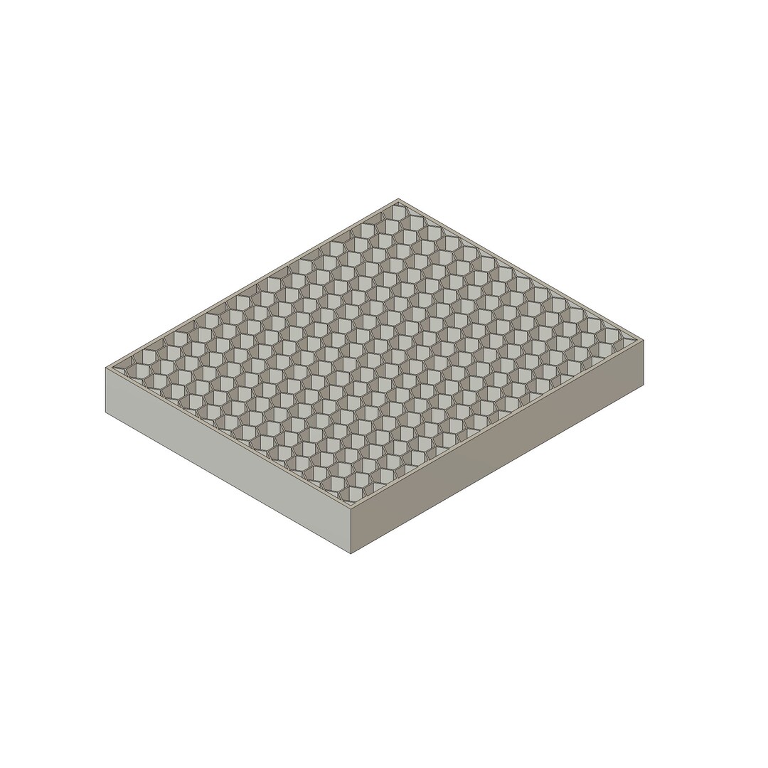 Knife Scale STL File for 3D Printer, Honeycomb Design, Digital ...