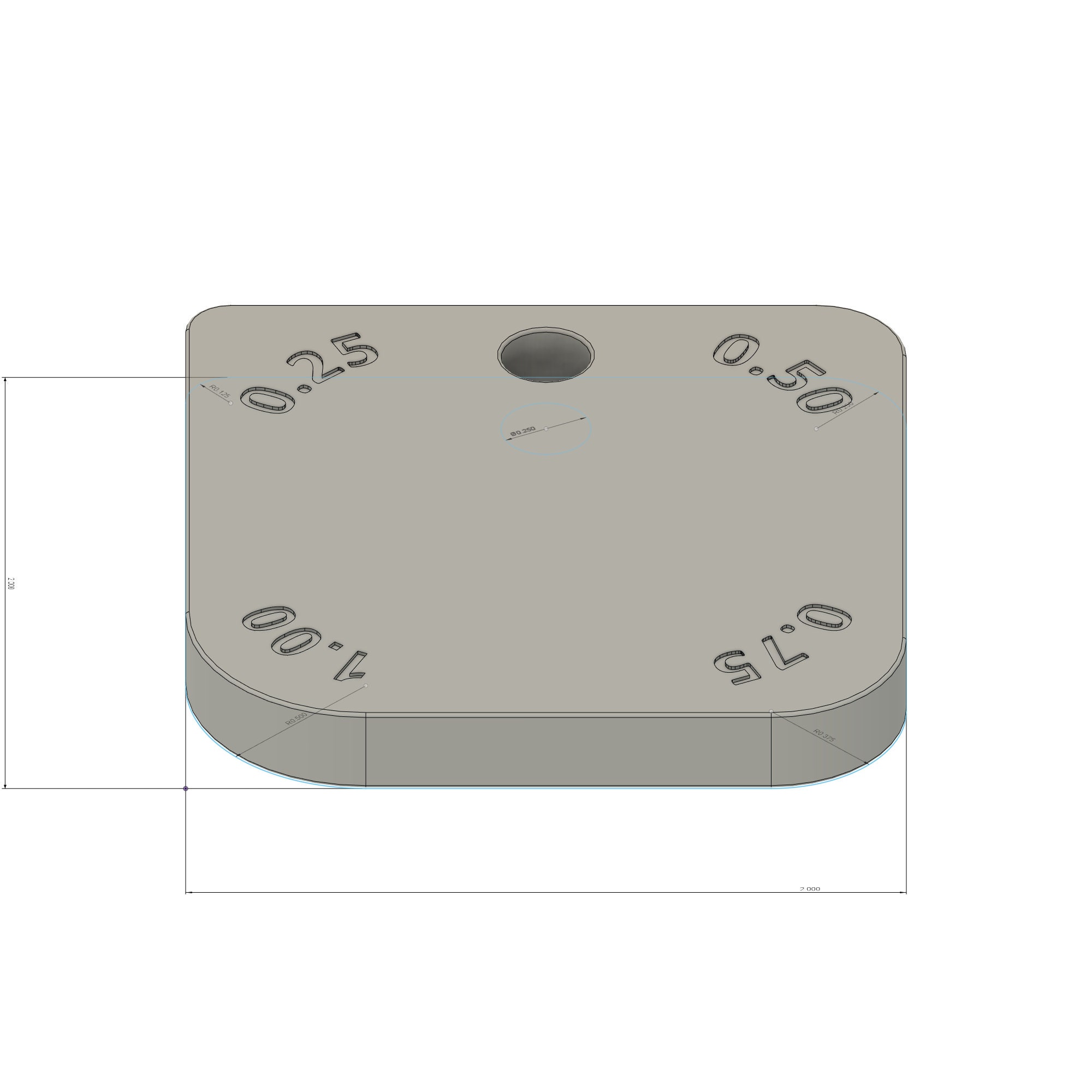 Corner Radius Gauge 0.25in to 1.0in, STL File for 3D Printer, Digital ...