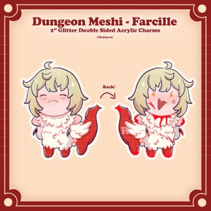 Delicious in Dungeon Meshi Farcille Marcille Falin Charms and Standee ...