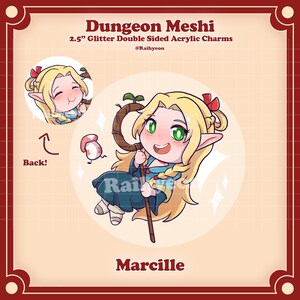 Delicious in Dungeon Meshi Circle Transparent Doublesided Charms - Etsy